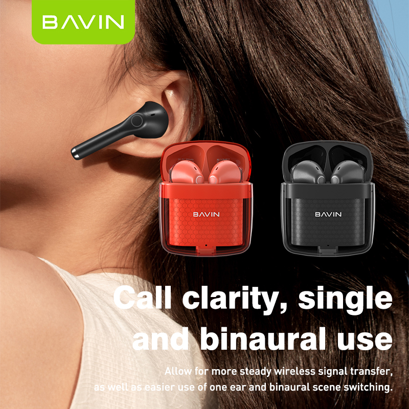 BAVIN BA55 300mAh TWS Bluetooth Wireless Earbuds w/Touch Control & Long ...