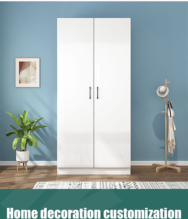 IKAE 3 Door Wood Wardrobe White Cabinet Bedroom Closet Megabox for ...