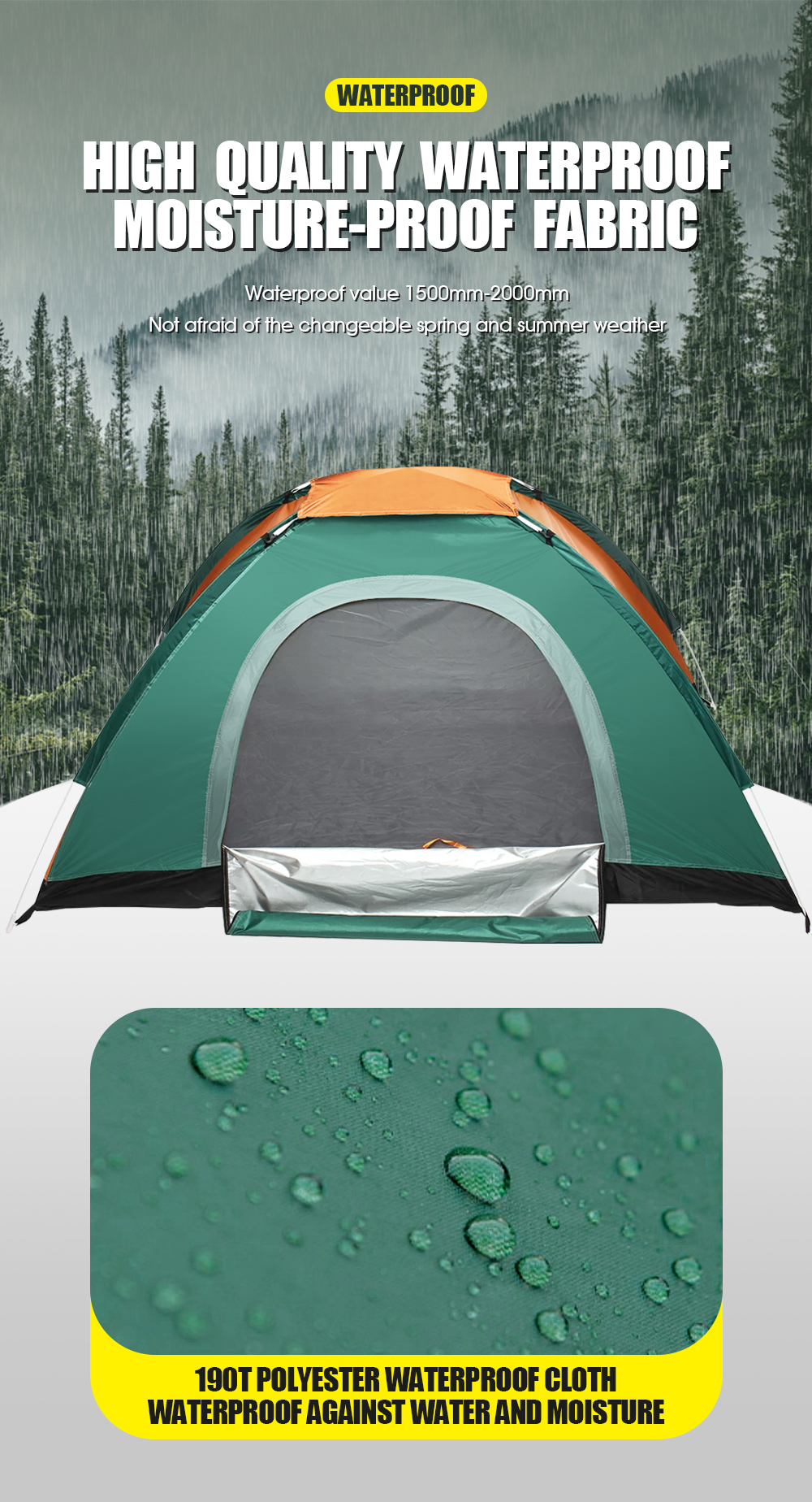 Tent for Camping Equipment Camping Tent Waterproof Tent for Camping 2 ...