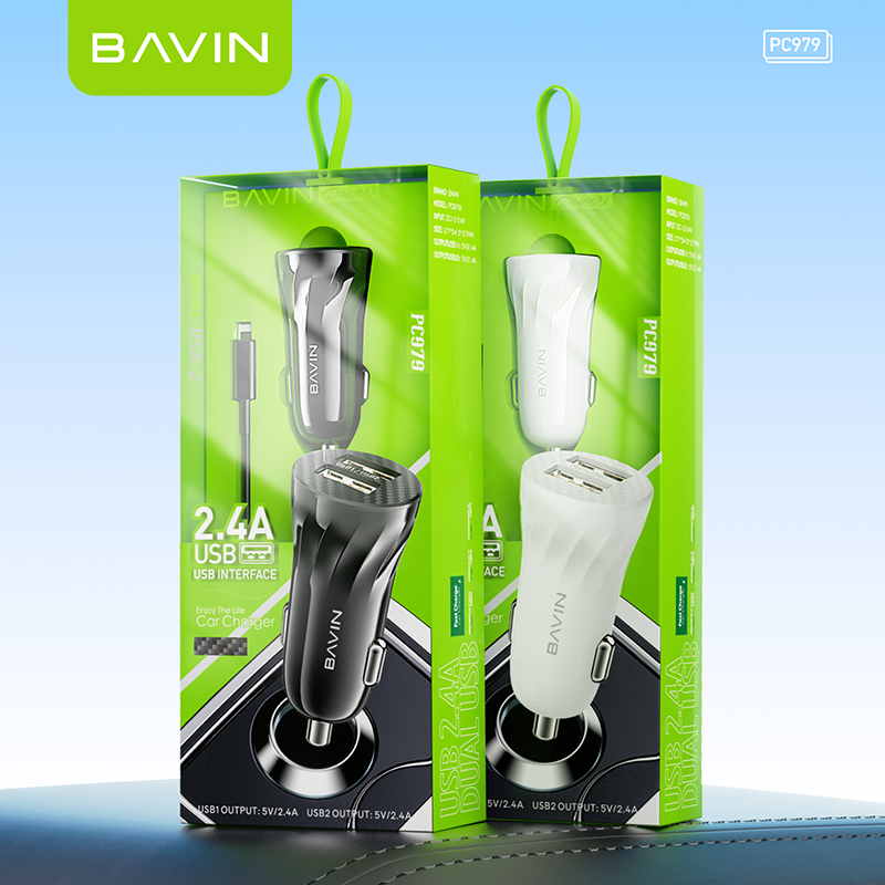 BAVIN PC979 Quick Charge Dual USB Port & 1 Meter 2.4A Fast & Universal ...