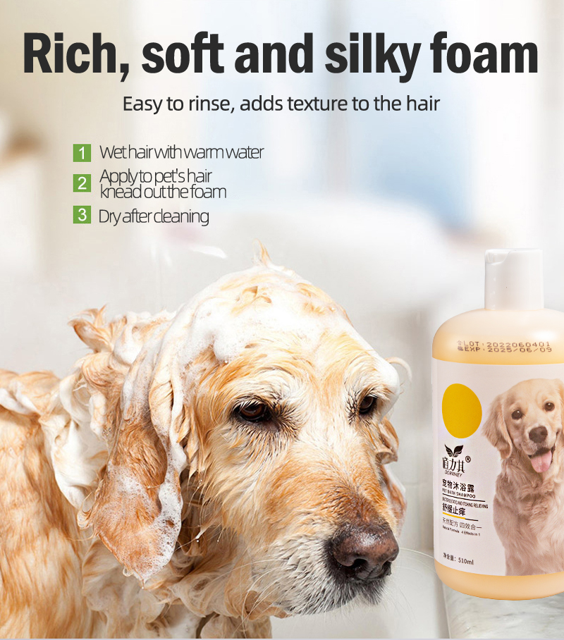 Pet Shampoo for Dog and Cat Anti-Flea & Tick Anti-Mange with ...