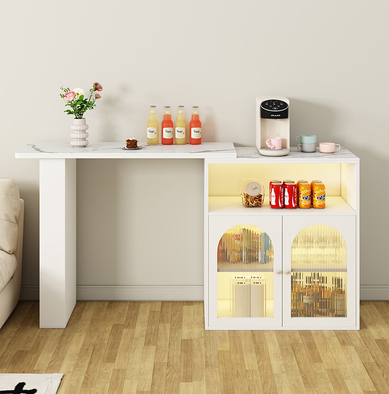 Transparent bar table home living room dining side table integrated ...