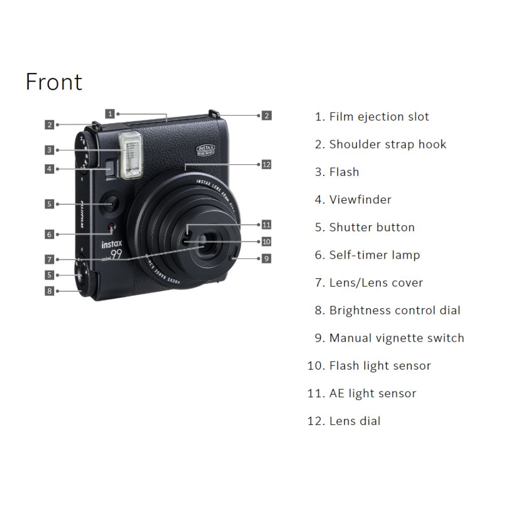 FUJIFILM Instax Mini 99 Instant Film Camera with Mode Dial and Dual ...