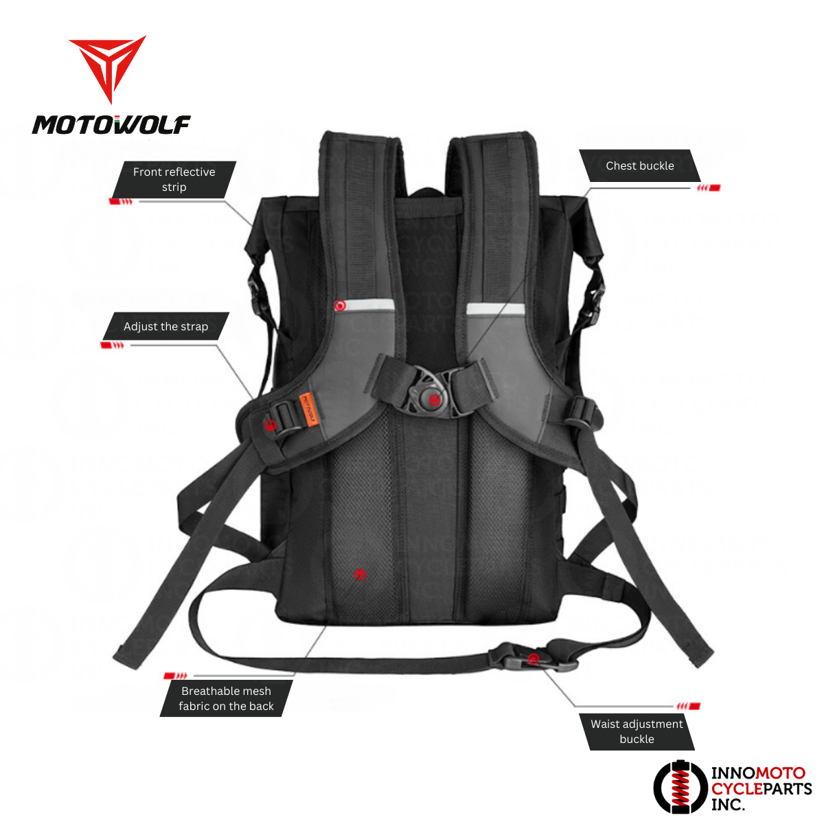 MOTOWOLF MDL0716 Waterproof Backpack 30L | Shopee Philippines
