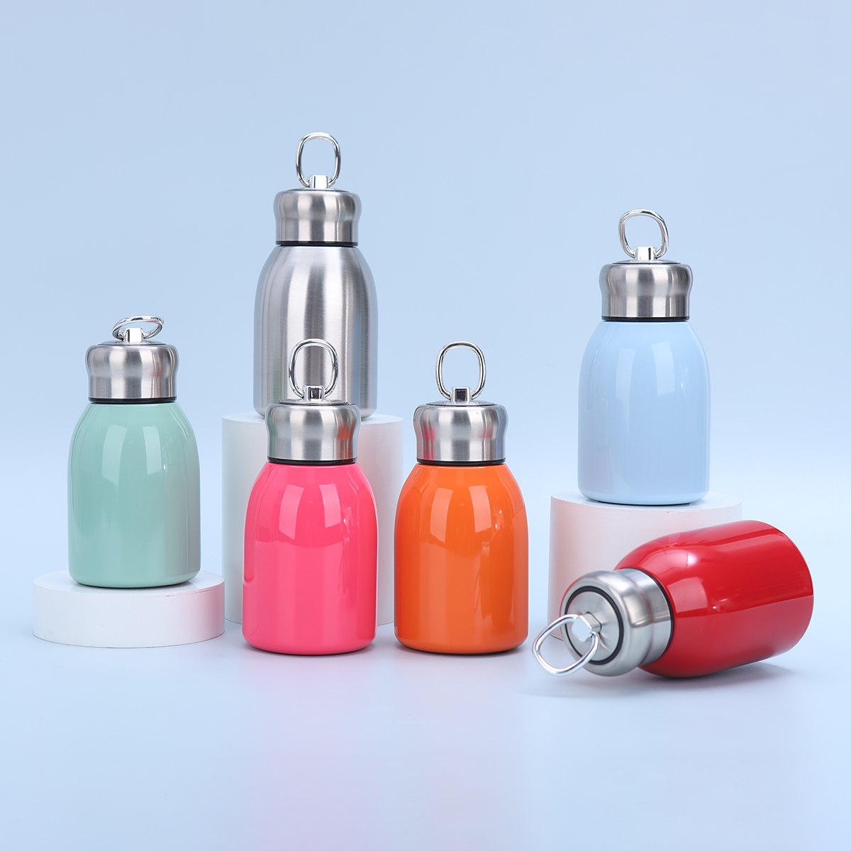 Small Mini Vacuum Insulated Water Bottle Portable Leakproof Travel Mug ...