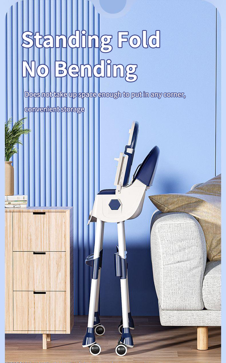 Baby high chair Adjustable tray Baby high chair feeding Foldable high ...