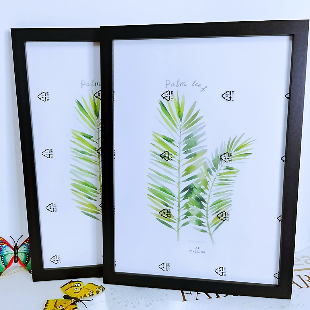 Family Simple wooden A4 photo frame table picture frame hanging wall ...