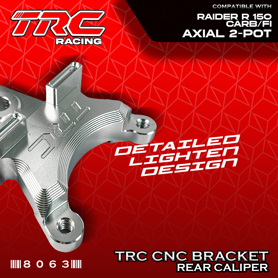 TRC RACING REAR 2POT AXIAL CALIPER BRACKET (190MM DISC STOCK SWING ARM ...