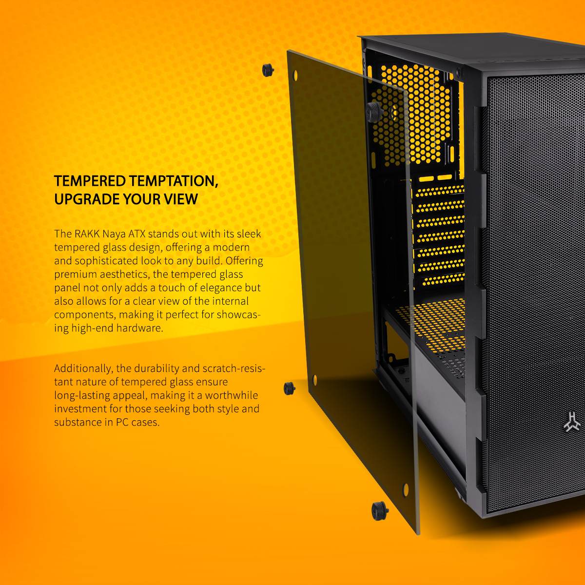 EasyPC | RAKK NAYA Matx and ATX Mesh Gaming PC Case Black | Shopee ...