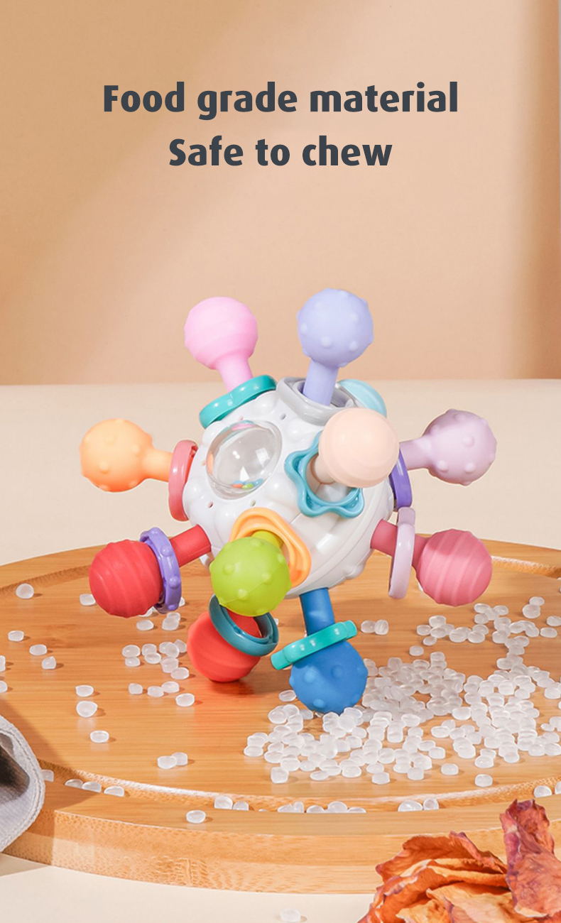 Smart Sprout Baby Teether Toys Manhattan Ball Educational Toys Sound ...