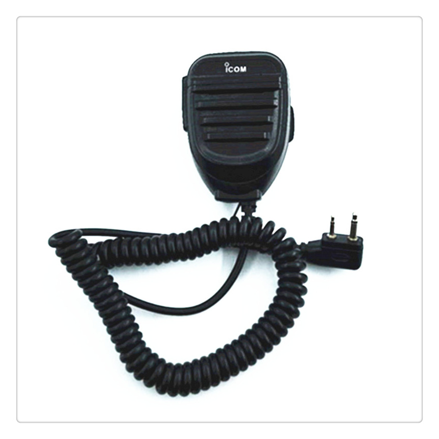 【COD】2Pin Icom Speaker Mic For Walkie Talkie Two Way Radio IC-V8 IC-U8 ...