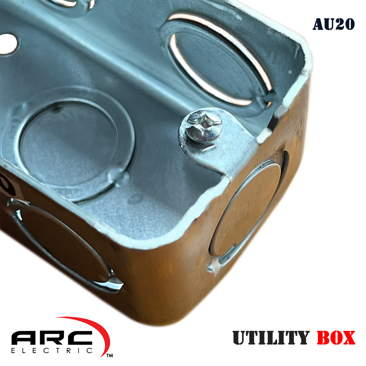 ARC 18ga (1mm) Electrical Junction Box Deep-Type 1/2" & 3/4" Knockout ...