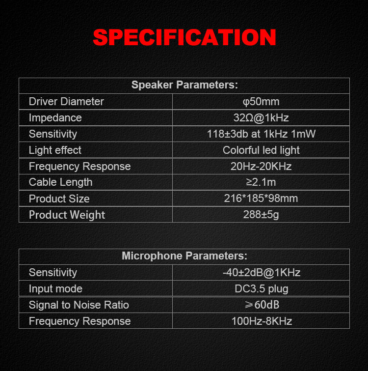 Inplay H20 RGB Wired Headset RGB Light Gaming Headset Headphones With ...