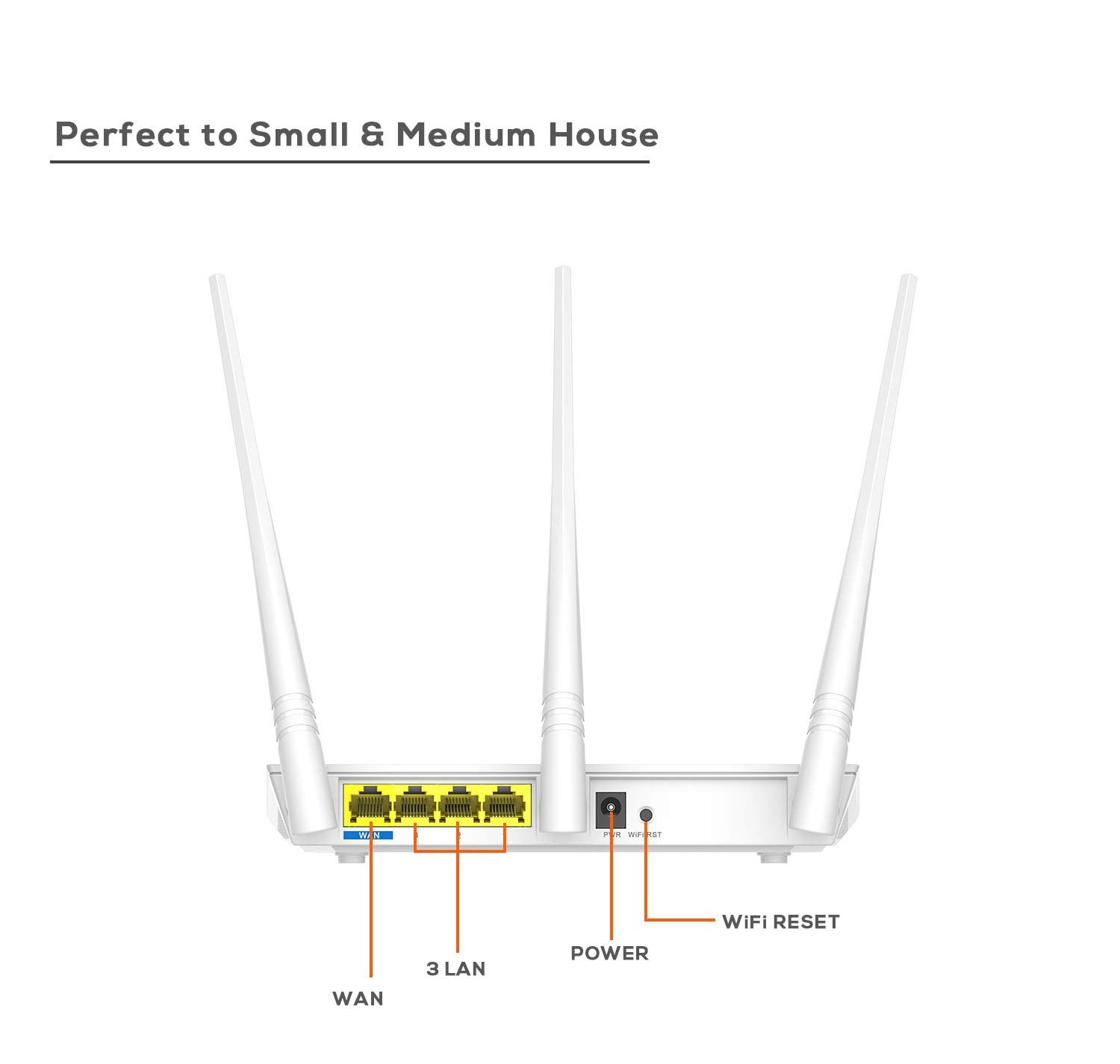 Tenda F3 300Mbps Wi-Fi Router Easy Setup WPS Button Parental Control ...