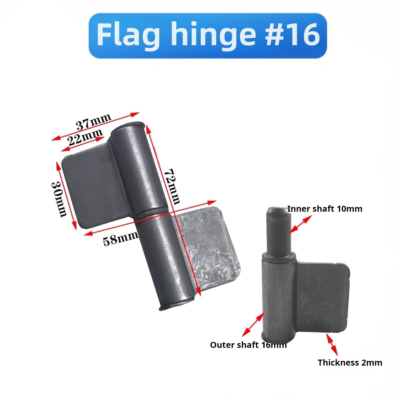 MAXTEN Gate Cylindrical Hinge Welding Hinge Flag Hinge Gate Hinges Bisagra 16mm-30mm/heavy duty ...