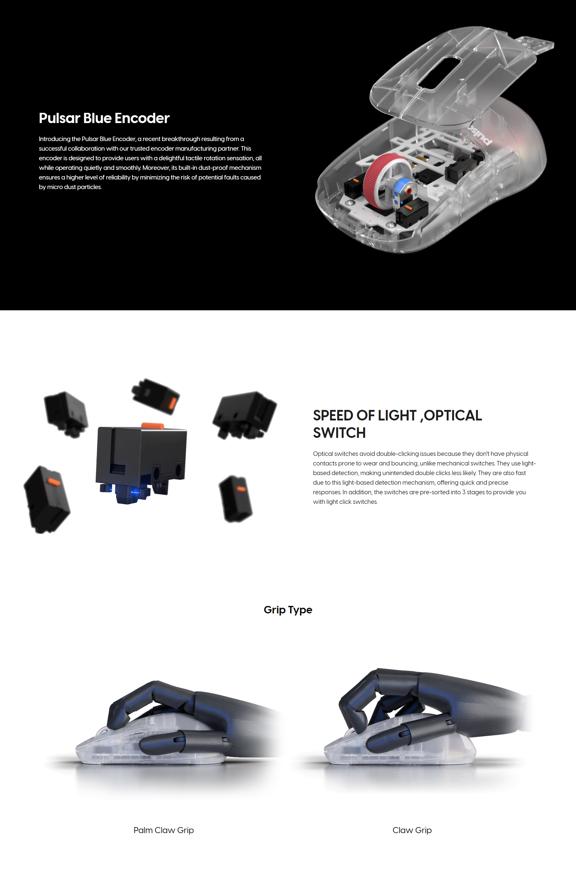 Pulsar X2H Medium Symmetrical Ultralight Wireless Gaming Mouse Super ...
