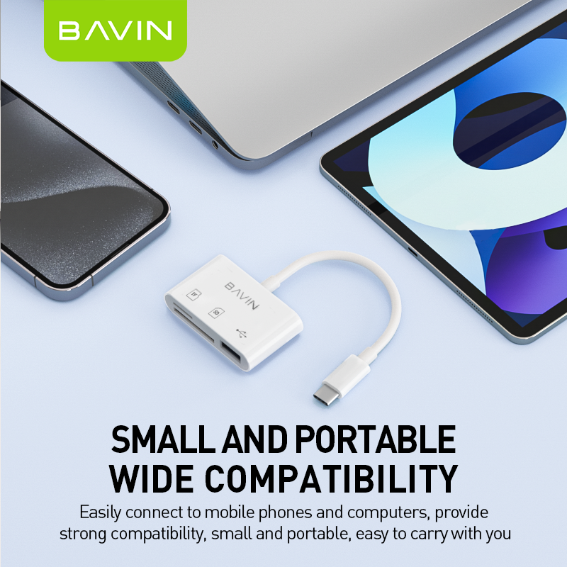 BAVIN O29 3in1 OTG CardReader Adapter Type-C To TF/SD+USB w/ 5Gbps ...