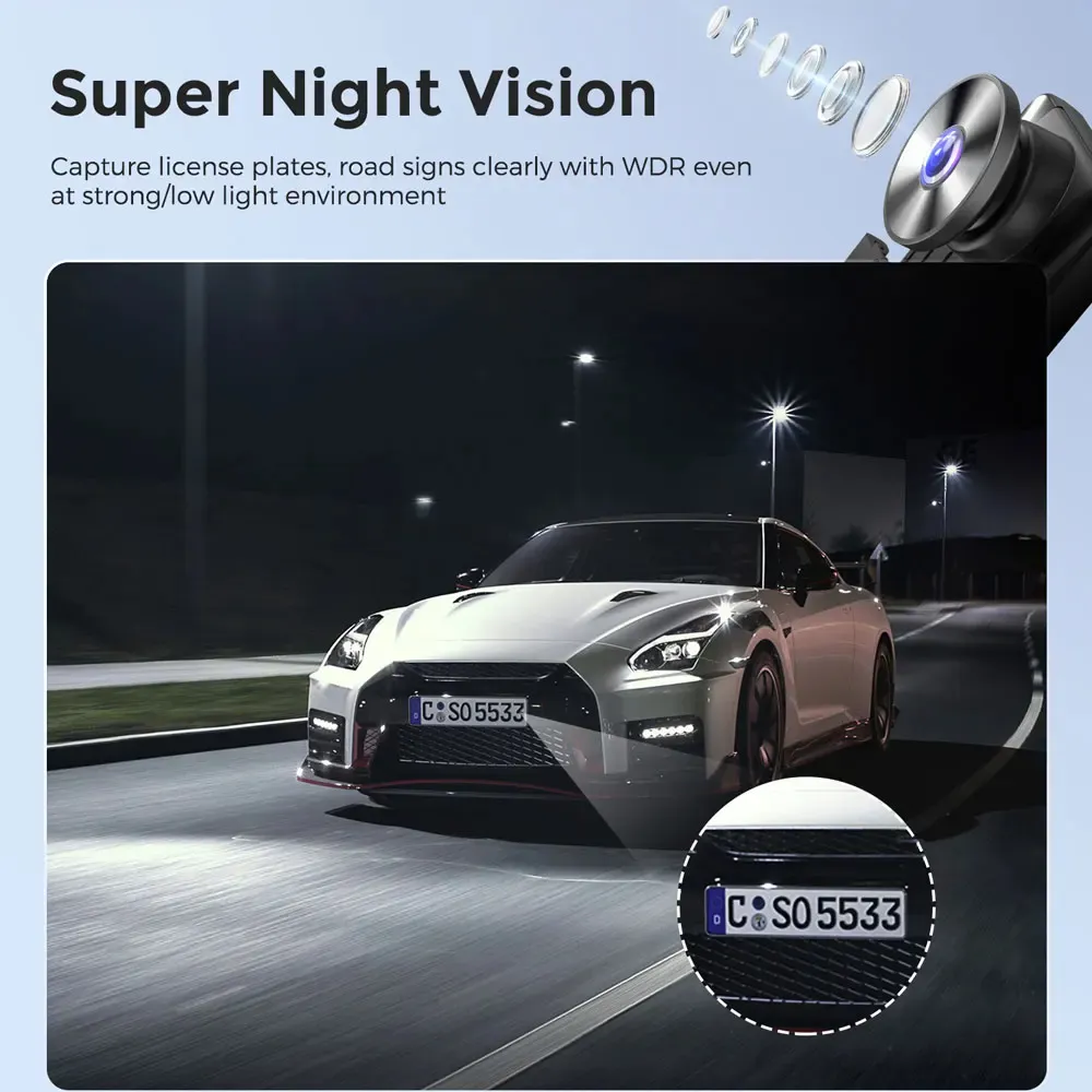 Hikvision D1/D1 Pro Dash Cam 1080P 1K HDR 24H Parking Monitoring F2.0 ...