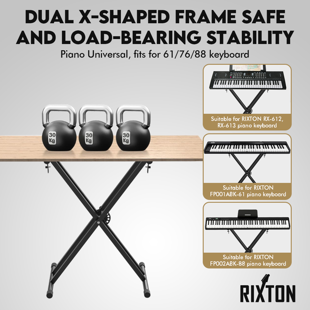 RIXTON Foldable 61 Keys Keyboard Folding Piano Keyboard With Full Size ...