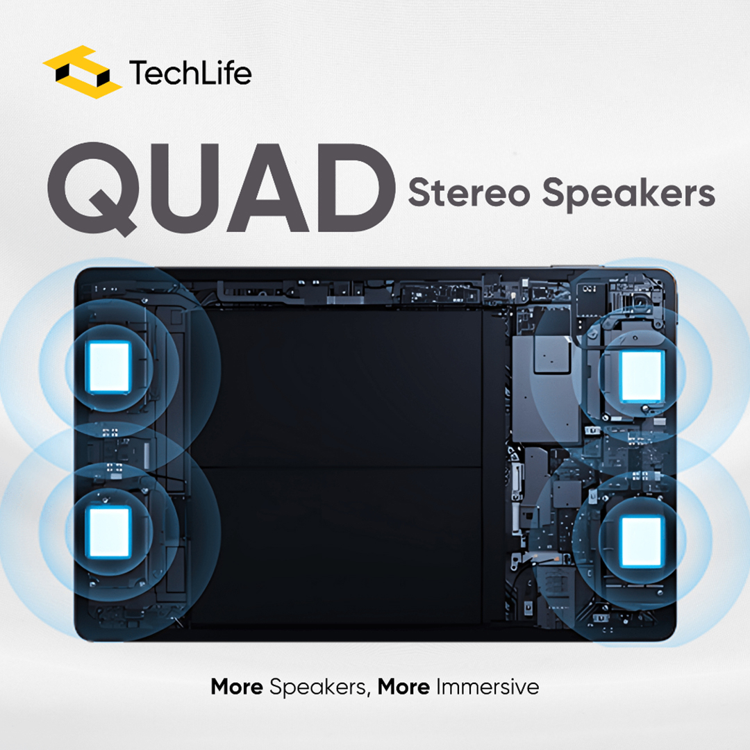 realme TechLife Pad Tablet | 4GB+128GB | 10.36" Large 2K Display | Quad ...