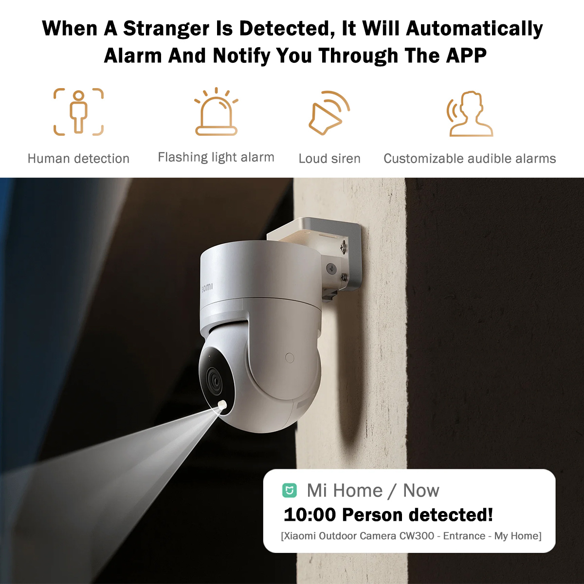 Xiaomi Outdoor Camera CW300 Waterproof 2.5K 4MP High Quality Full-color ...