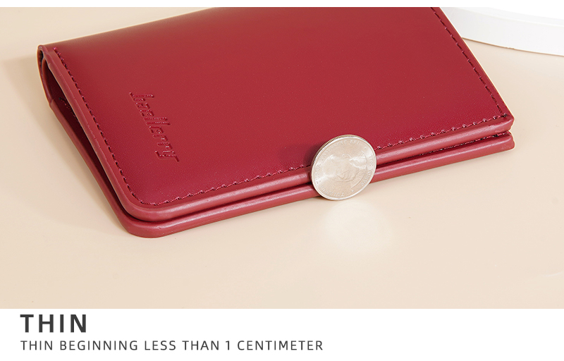 Baellerry Bi-Fold Classic Slim PU Leather Wallet For Women | Shopee ...