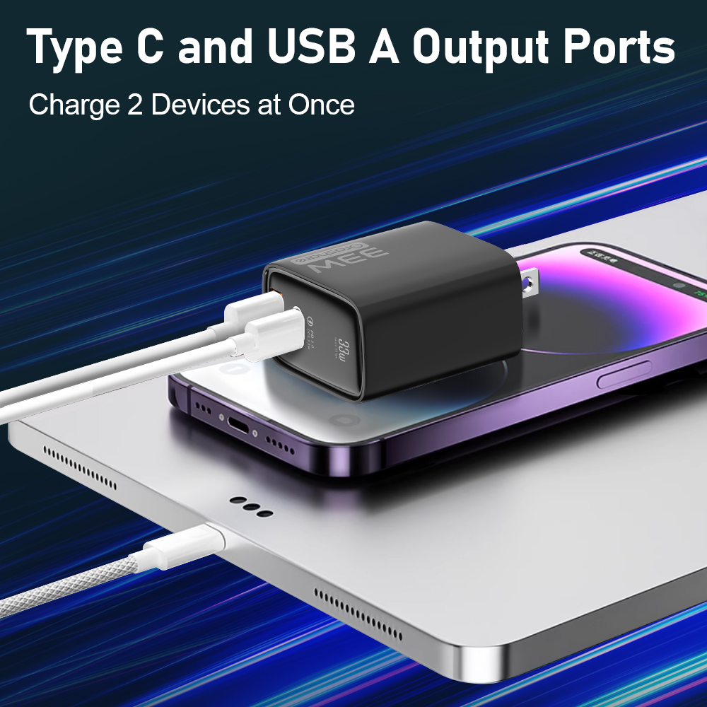 Orashare C33 Type C Fast Charger 33W Max Fast Charge Type-C & USB A ...