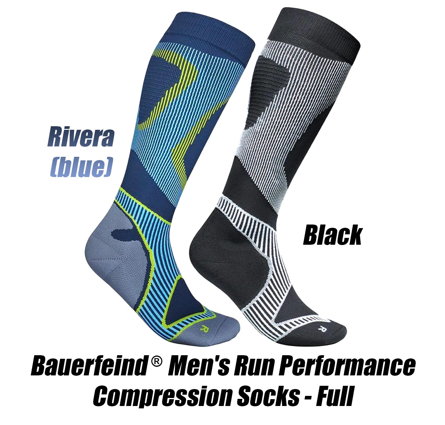 Bauerfeind Men's Run Performance Compression Socks - Full | Shopee ...