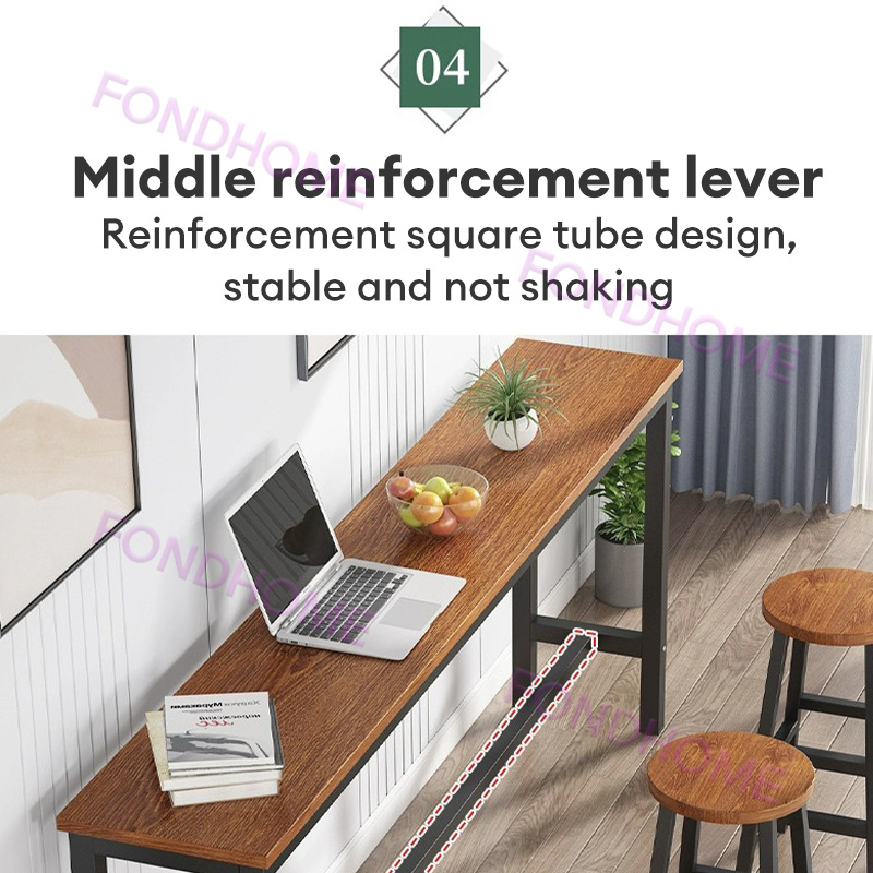 160/180cm Long Bar Table High Bar Stool Dining Table Simple Bar Table ...