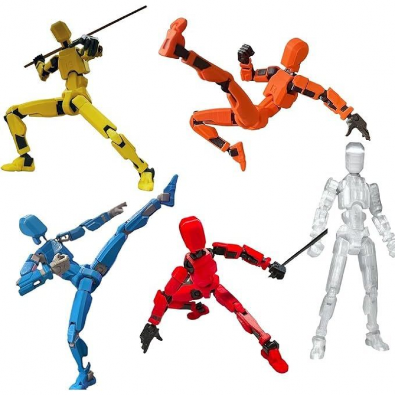 Lucky 13 Action Figure Multi-jointed Movable Robot Toy 3d Dummy ...