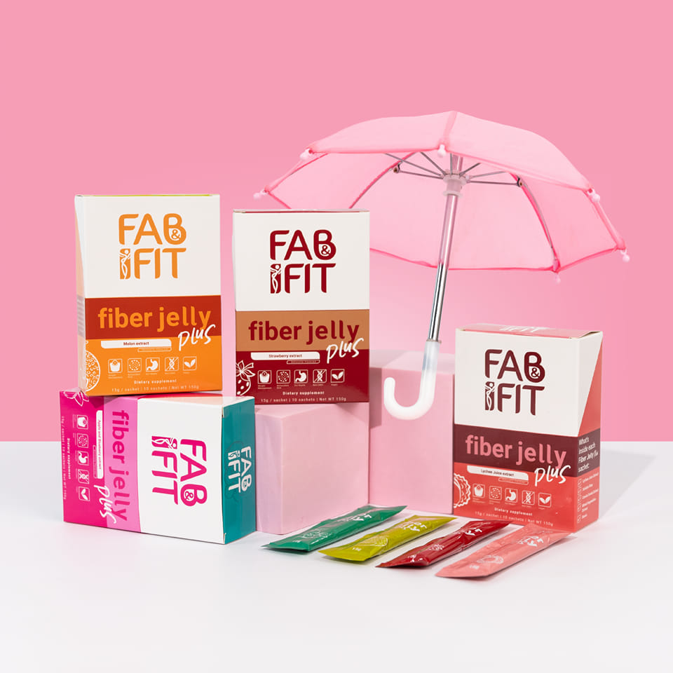 Fab&Fit Fiber Jelly Plus Detox Jelly with Prebiotics and Soluble Fiber ...