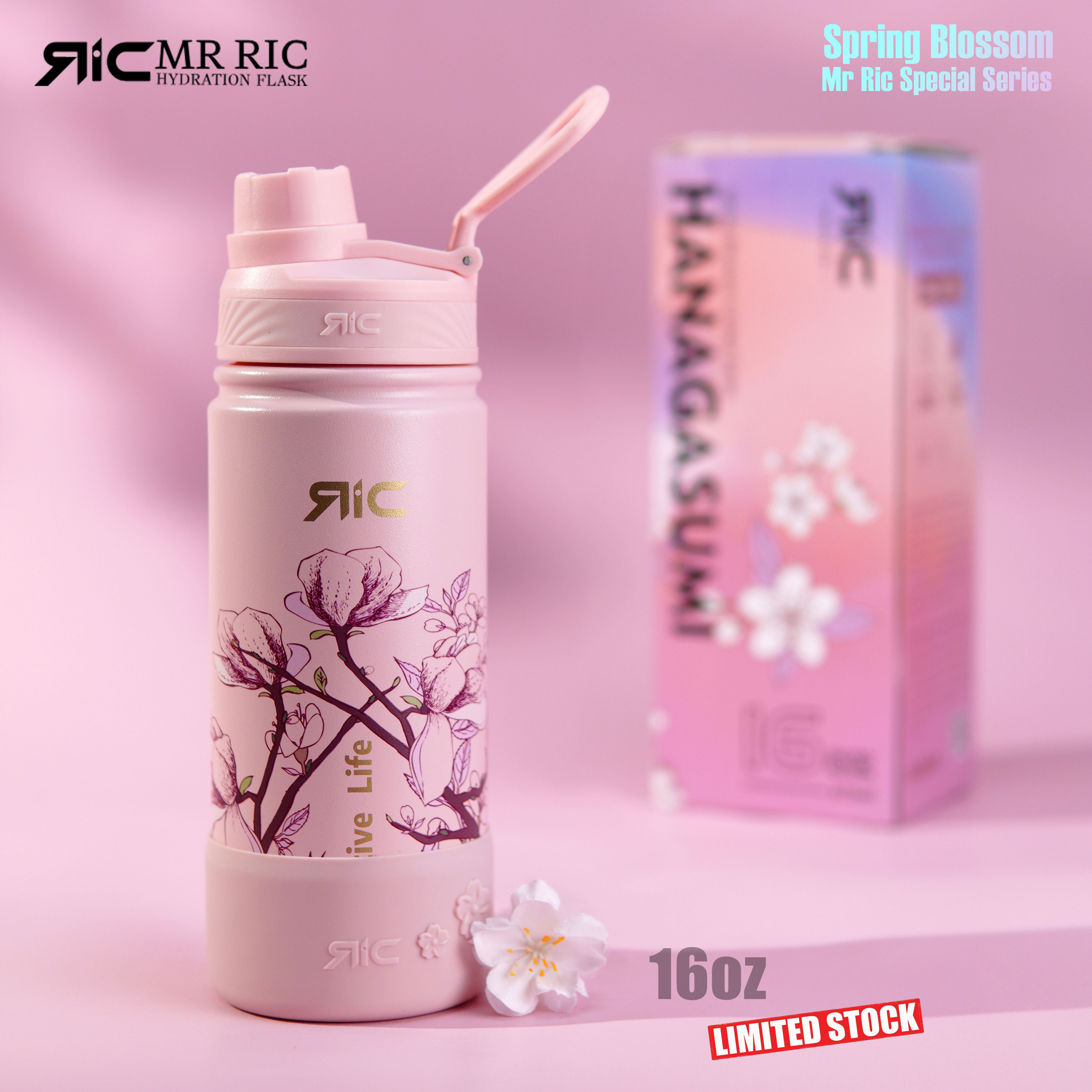 Mr Ric Sakura Spring Blossom Series Hydration Flask Vacuum Flask Spout ...