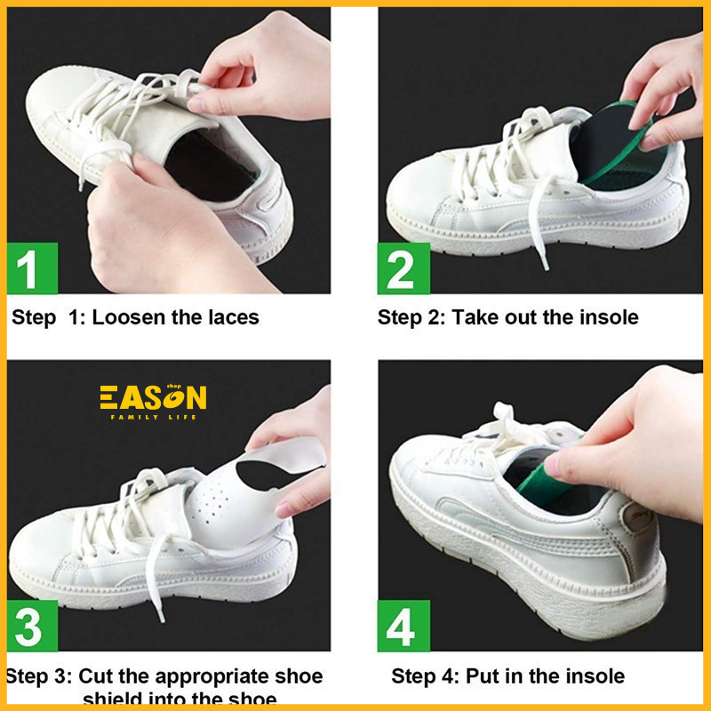 EasonShop 1Pair Shoes Anti Crease Protection Sneakers Toe Caps Anti ...