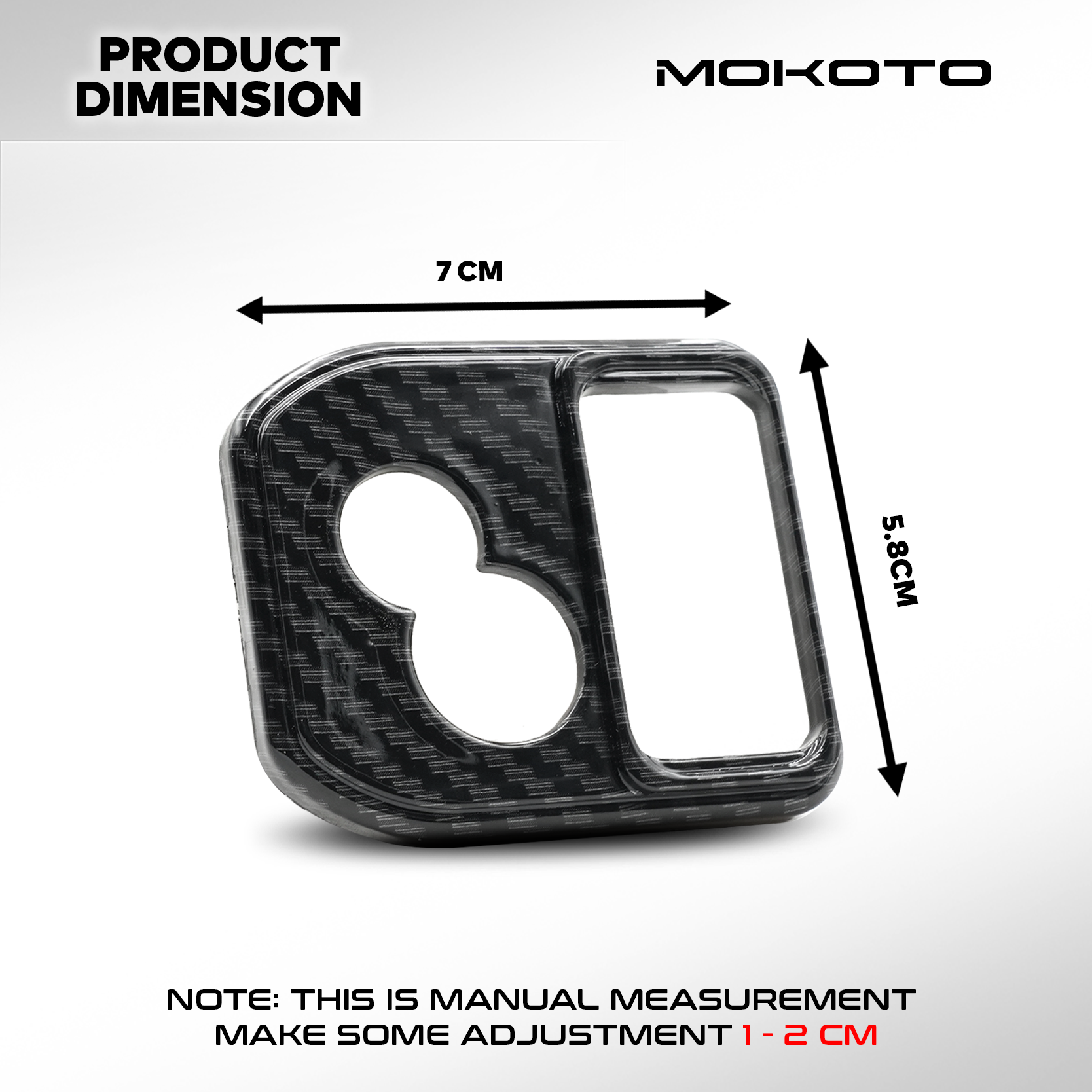 MOKOTO HONDA CLICK 125i V2/V3/V4 IGNITION KEY COVER GLOSSY-CARBON ...