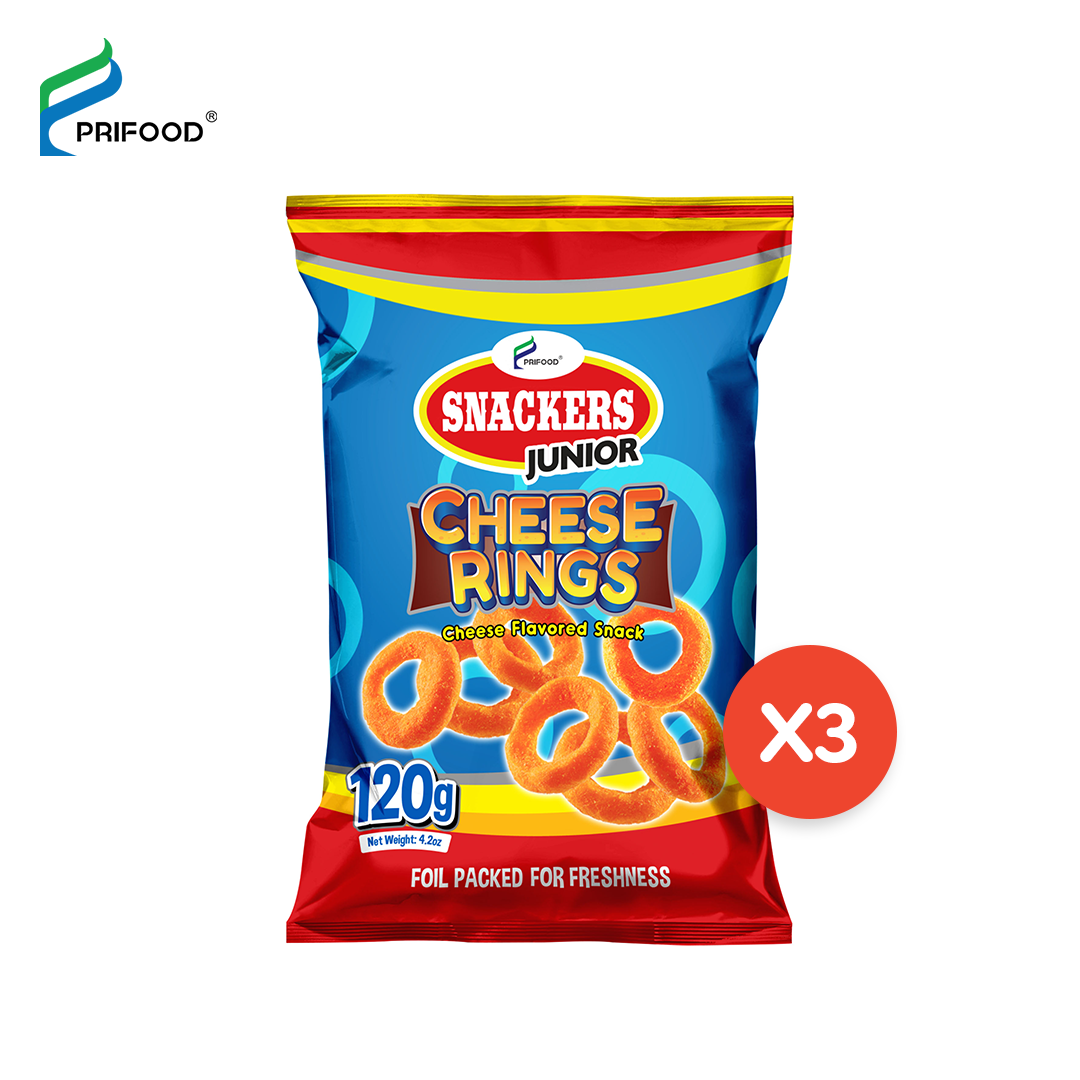 Snackers Cheese Rings Junior 120g (bundle of 3) | Shopee Philippines