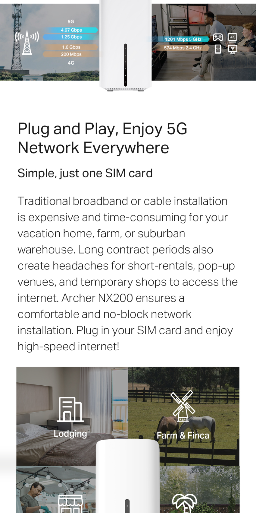 TP-Link | Archer NX200 | 5G | AX1800 | Wi-Fi 6 Wireless | Dual-Band ...