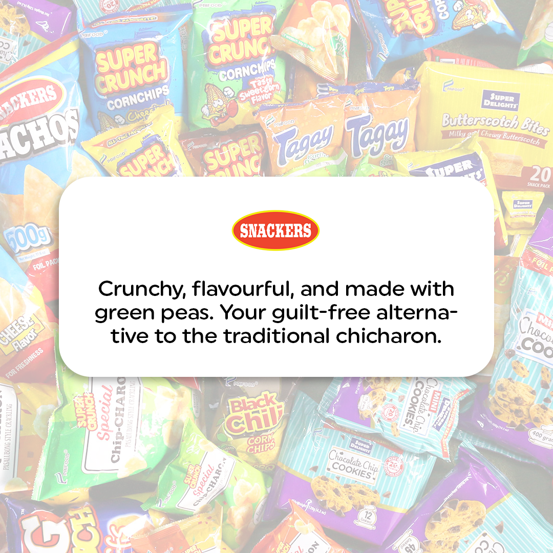 Prifood Snackers Chipcharon Lechon Kawali Flavor 415g | Shopee Philippines