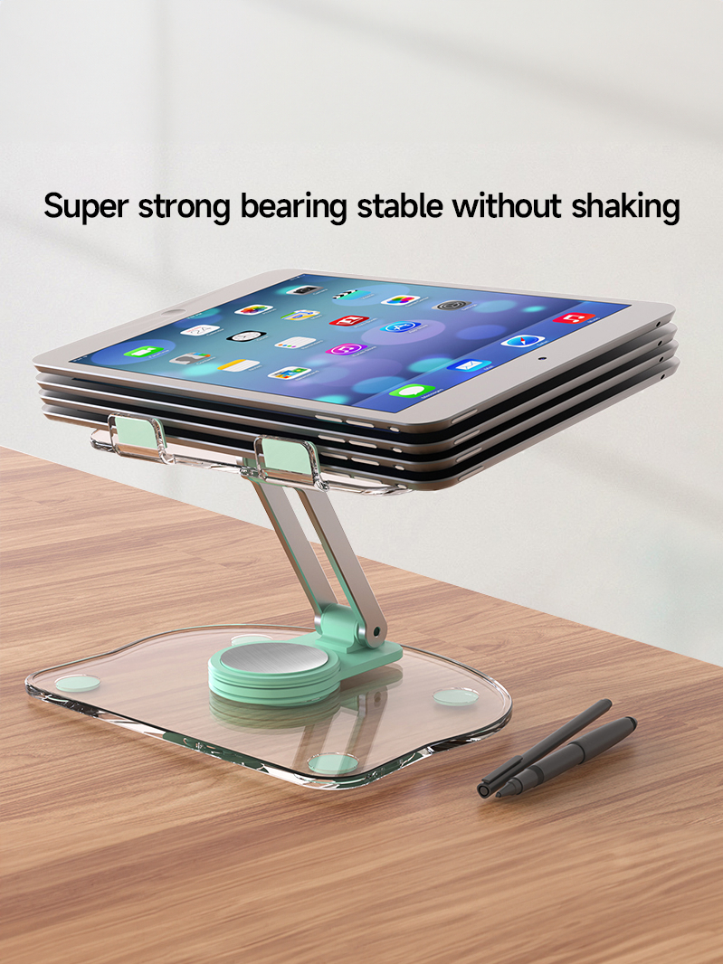 Foldable Non-Slip Tablet Stand Desktop Phone Stand Transparent Acrylic ...