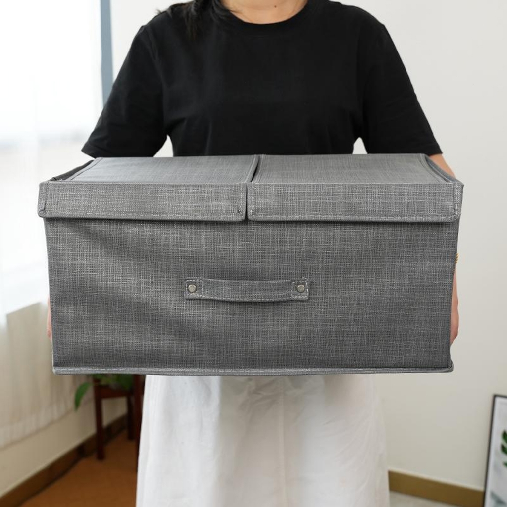Rules Folding Clothes Storage Box Stackable Closet Clothing Organizer ...