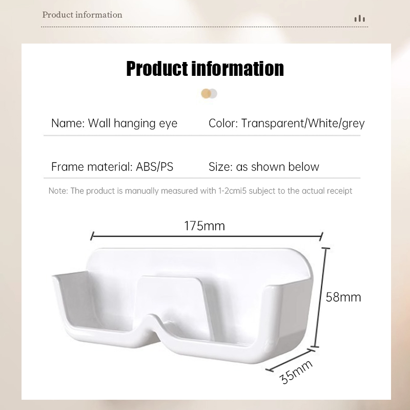 Universal Perforation-Free Plastic Glasses Storage Rack Wall-Mounted ...