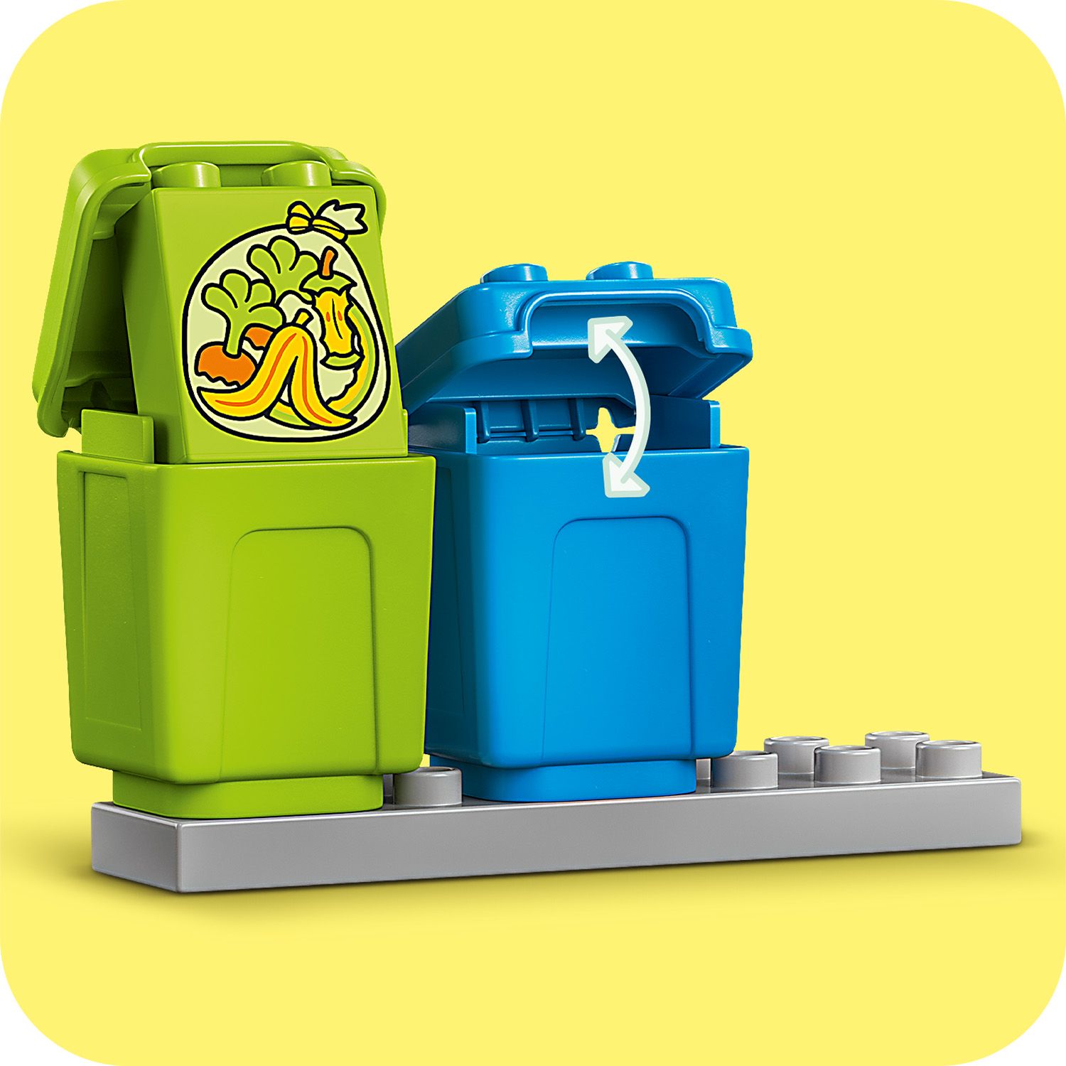 LEGO DUPLO Town 10987 Recycling Truck Building Toy Set (15 Pieces ...