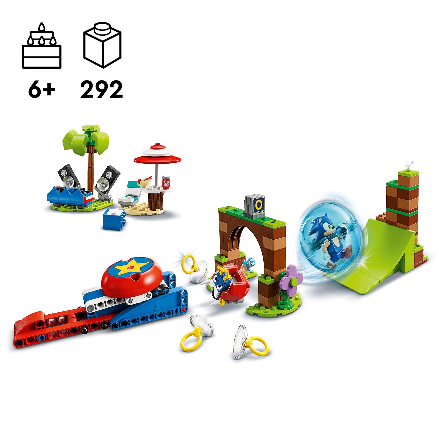 LEGO Sonic the Hedgehog 76990 Sonic’s Speed Sphere Challenge Building ...