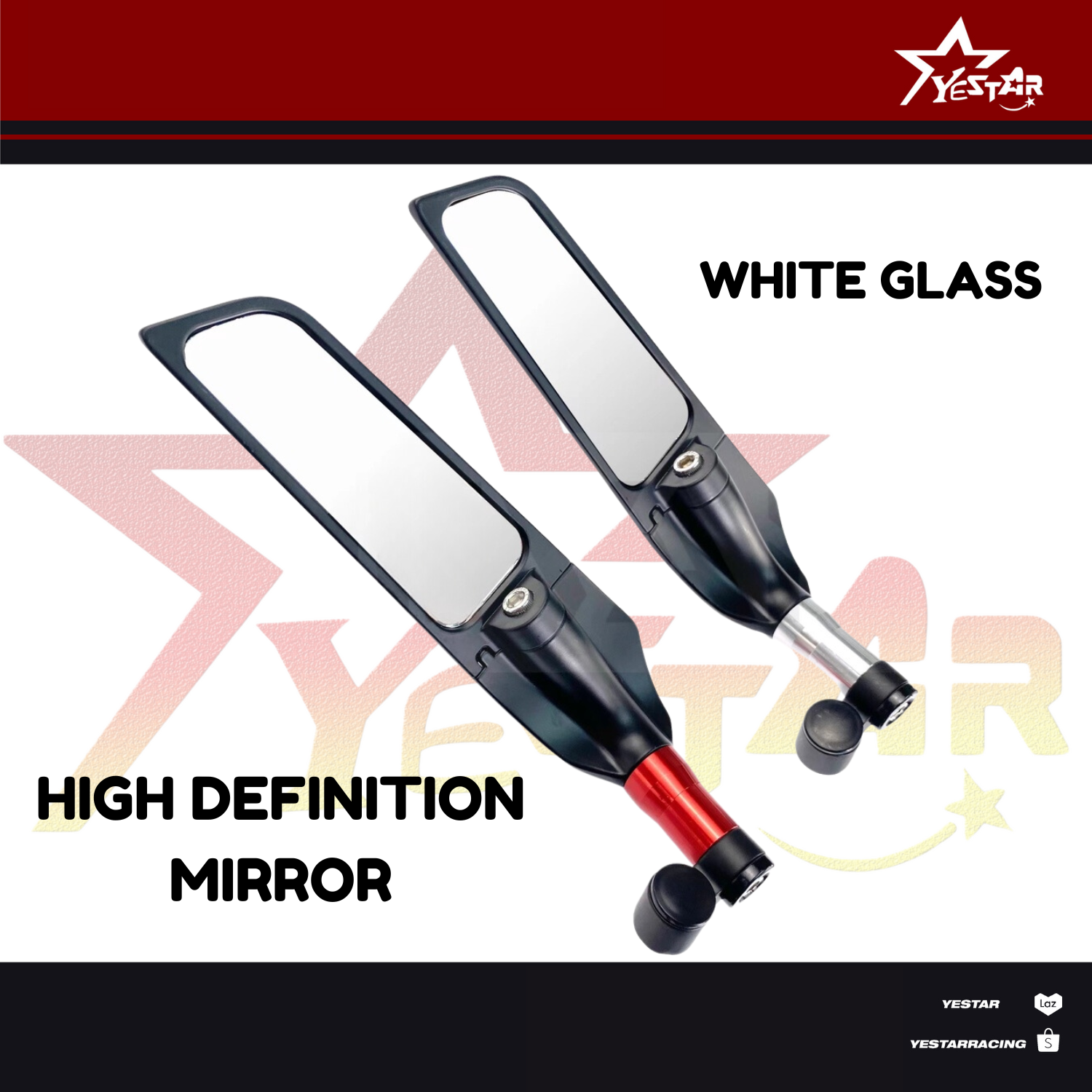 Yestarracing CNC Universal Winglet Side Mirrors for Big and Sports ...