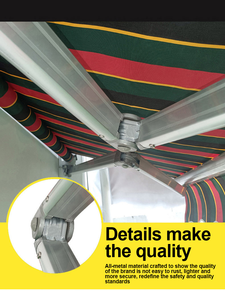 Awning, retraction folding hand retractable, sun protection against ...