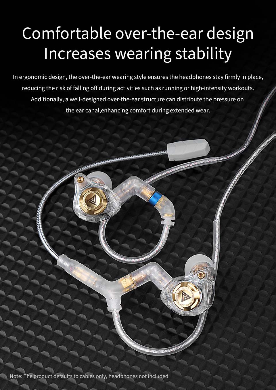 QKZ Q7 MAX Earphone Cable MMCX 2Pin Upgraded Silver-plated Wire 3.5mm/2 ...