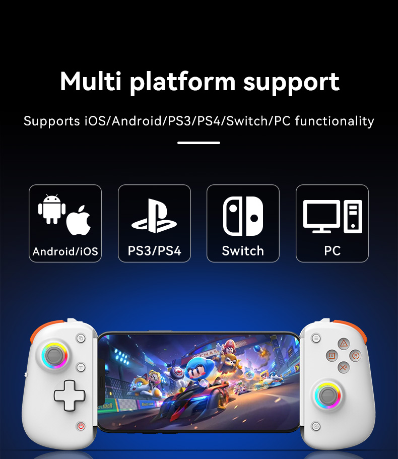 D8 Pro Bluetooth Multi-platform Support Wireless Gaming Controller with ...