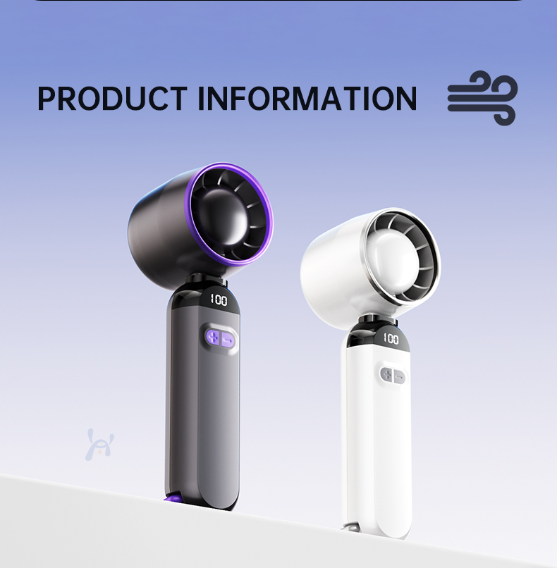 2024 NEW Zolura Portable mini Hand Fan 100 gear speed turbol fan USB ...