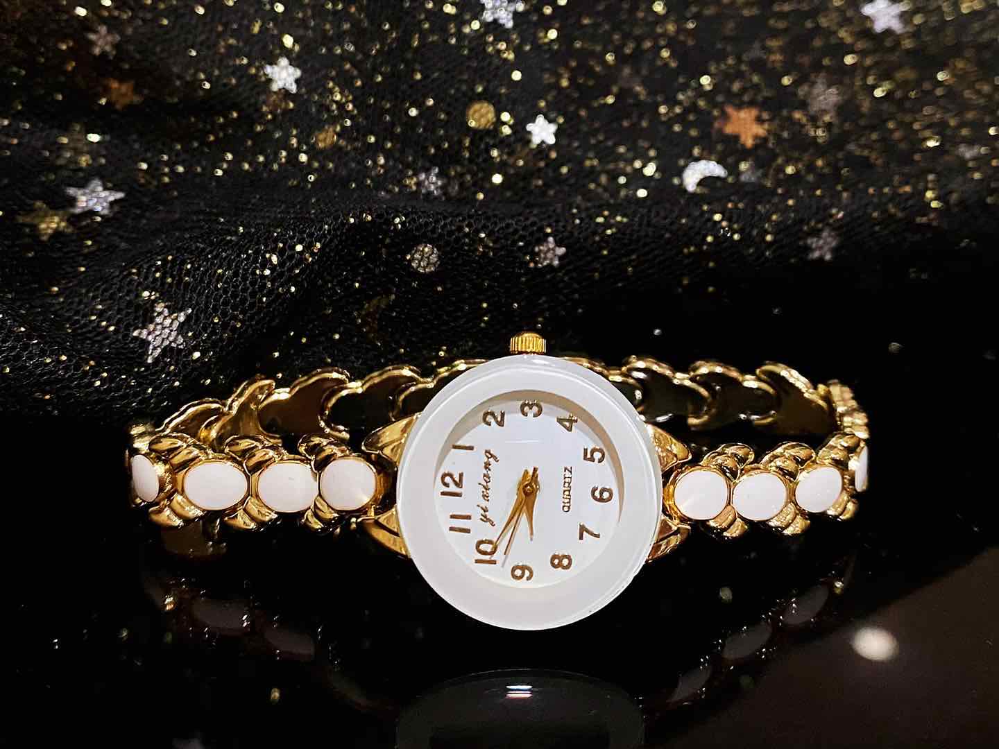 [Maii] NEW Luxury Gold Plated Ladies Wristwatch Jewelry Bracelet Relo ...