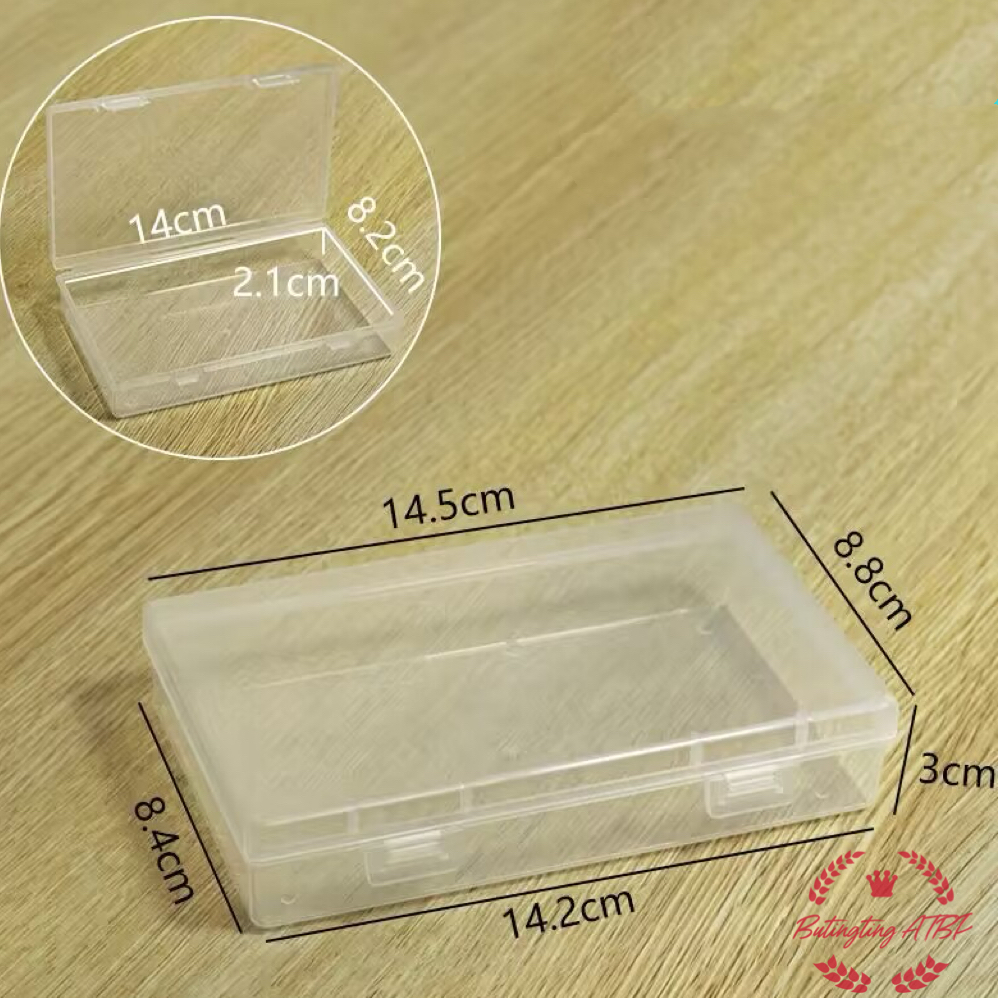 Empty PP Transparent plastic storage covered plastic box | Shopee ...