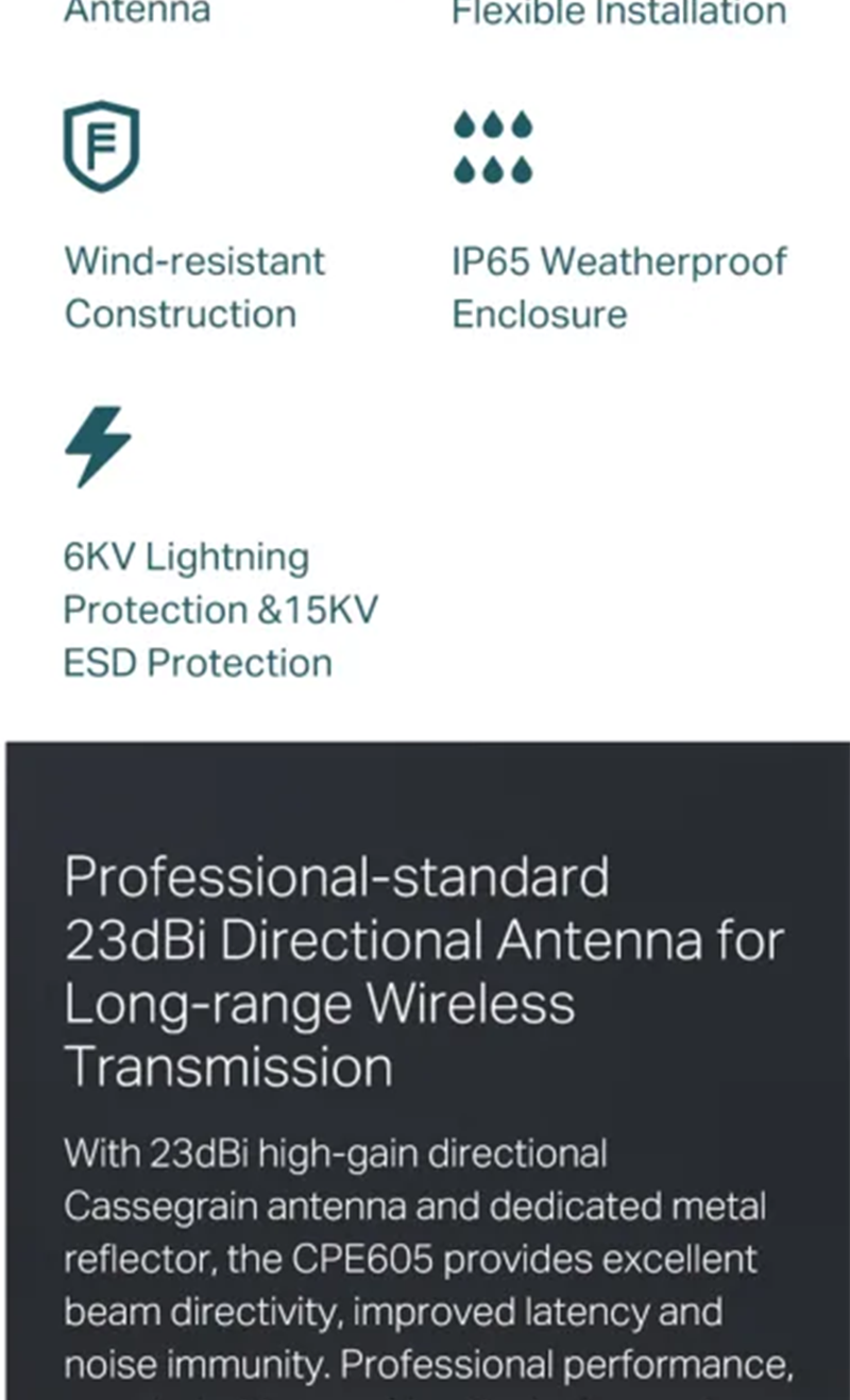 TP-Link CPE605 5GHz 150Mbps 23dBi Outdoor CPE | TP LINK KARTEL | Shopee ...